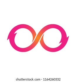 Purple Infinity Symbol Icons Vector Illustration: เวกเตอร์สต็อก (ปลอด ...