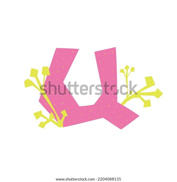 Pink Letter U Cut Out Collage Stock Vector (Royalty Free) 2204088135 ...