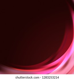 Pink Light Wave Border Background Stock Vector (Royalty Free ...