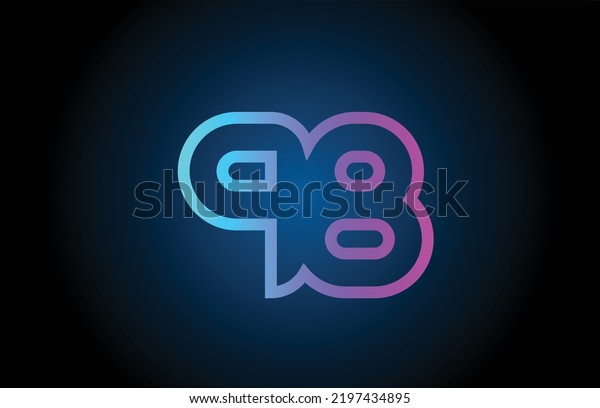 Pink Line 98 Number Logo Icon Stock Vector (Royalty Free) 2197434895 ...