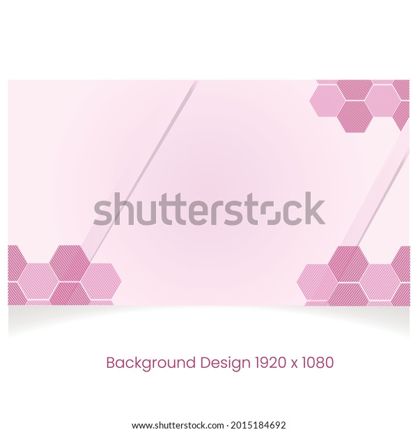 Pink Line Background Design Template Stock Vector (Royalty Free ...