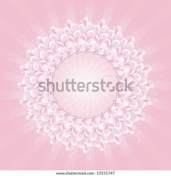 Pink Modern Circle Background Vector Illustration Stock Vector (Royalty ...