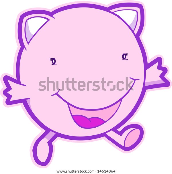 Pink Monster Vector Illustration Stock Vector (Royalty Free) 14614864 ...