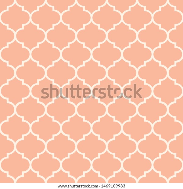 Pink Moroccan Tiles Seamless Pattern Stock Vector (Royalty Free ...