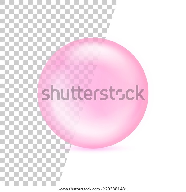 Pink Orb Isolated On Transparent Background Stock Vector (Royalty Free ...