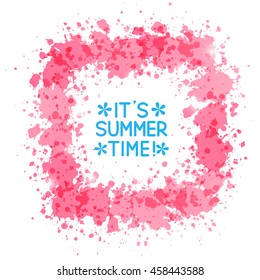 Pink Paint Frame Your Design Stock Vector (Royalty Free) 458443588 ...