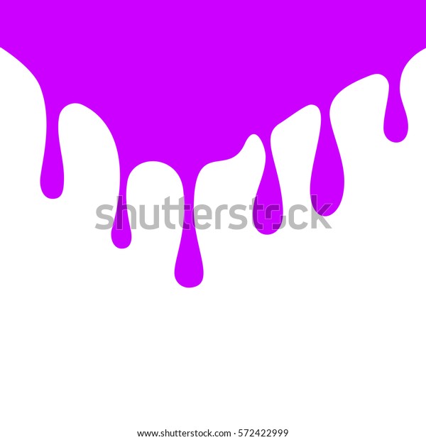 Pink Paint Purple Ink Drip White Stock Vector (Royalty Free) 572422999