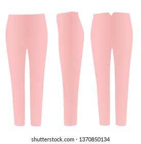 Pink Pants Vector Illustration Stock Vector (Royalty Free) 1370850134 ...