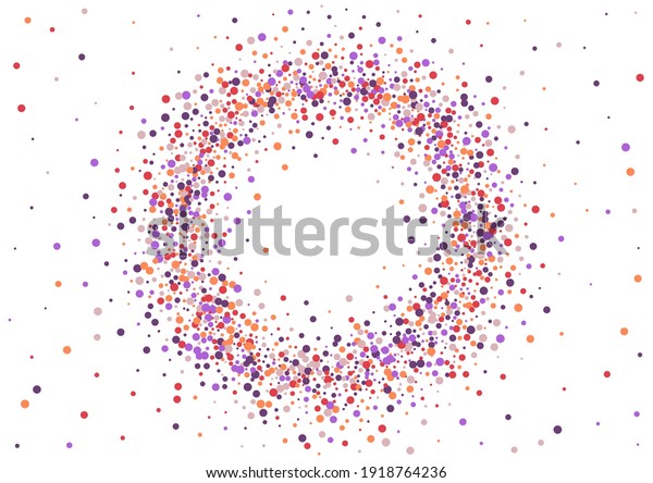 Pink Particles Circle Texture Rose Dot Stock Vector (Royalty Free ...