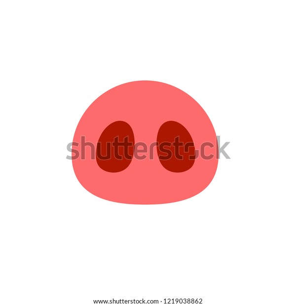 Pink Pig Nose Stock Vector (Royalty Free) 1219038862 | Shutterstock