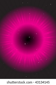 Pink Planet Radiation Stock Vector (Royalty Free) 43134145 | Shutterstock