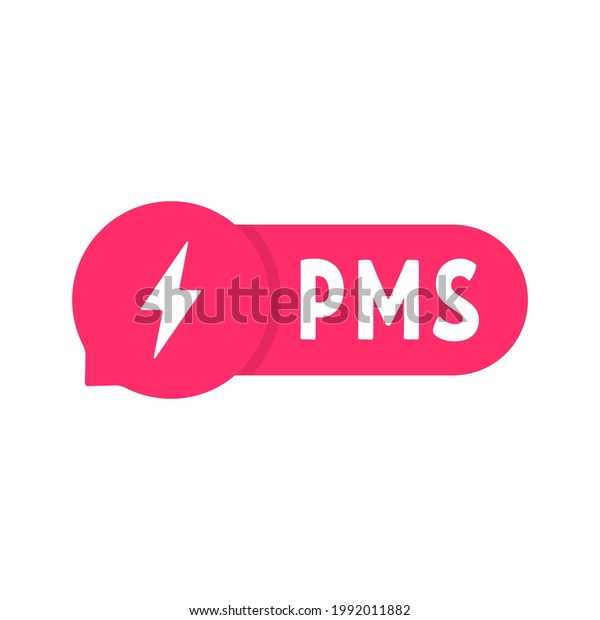 Pink Pms Bubble Like Premenstrual Syndrome Stock Vector (Royalty Free ...