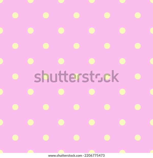 Pink Polka Dot Background Pink Yellow Stock Vector (Royalty Free ...