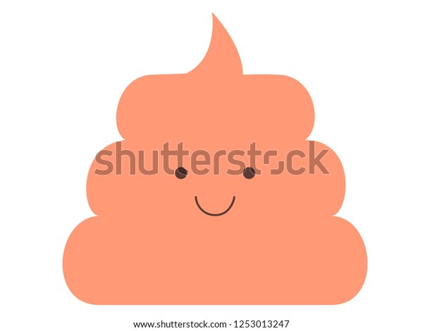 Pink Poo Character Stock Vector (Royalty Free) 1253013247 | Shutterstock