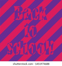Pink Purple Back School Vector Banner Stock Vector (Royalty Free ...
