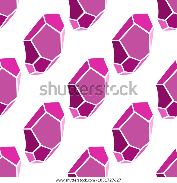Pink Red Precious Stone Gem Seamless Stock Vector (Royalty Free ...