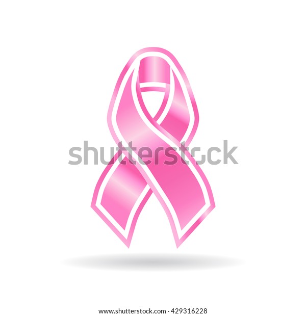 Pink Ribbon Awareness Logo Vector Graphic Stock Vector (Royalty Free ...