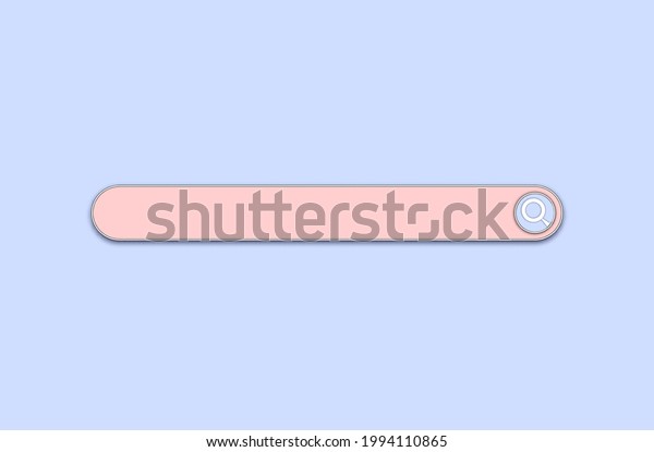 Pink Search Bar On Blue Background Stock Vector (Royalty Free ...