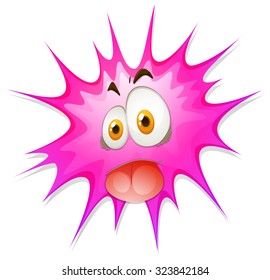 Pink Splash Silly Face Illustration Stock Vector (Royalty Free ...