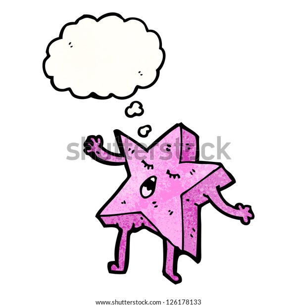 Pink Star Cartoon Character Stock Vector (Royalty Free) 126178133 ...