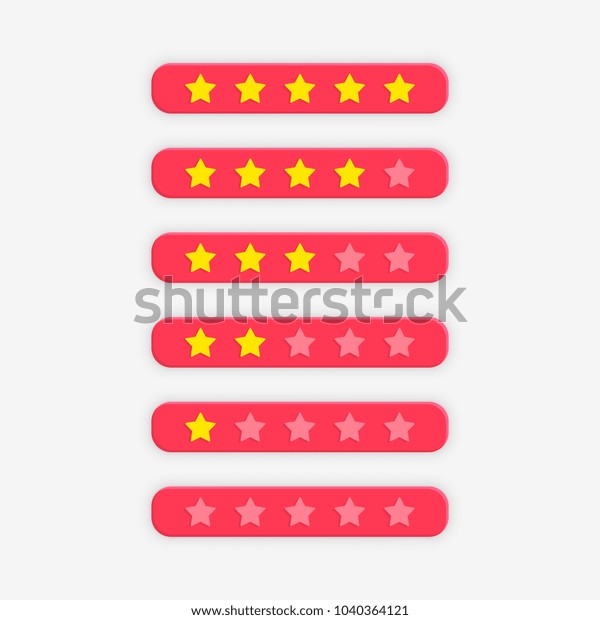 Pink Star Rating Symbol Feedback Stock Vector (Royalty Free) 1040364121 ...