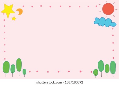 Pink Star Shaped Background Image Stock Vector (Royalty Free ...