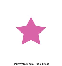 Pink Star Vector Symbol Illustration Stock Vector (Royalty Free ...