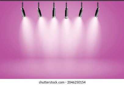 Pink Studio Background High Quality Stock Vector (Royalty Free ...