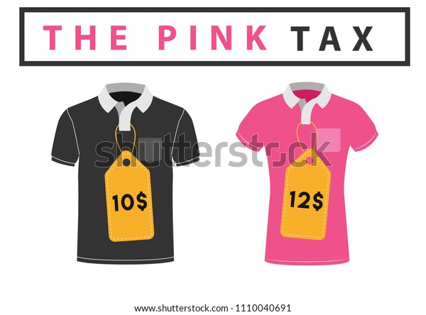 Pink Tax Concept Vector Illustration Gender Stock Vector (Royalty Free ...