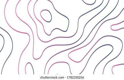 Pink Topographic Line Contour Map Background Stock Vector (Royalty Free ...
