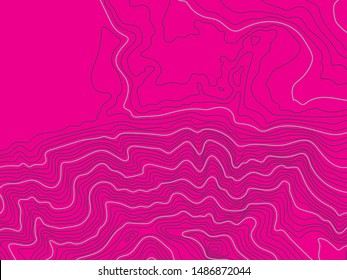 Topographic Map Abstract Geographical Elevation Lines Stock Vector ...