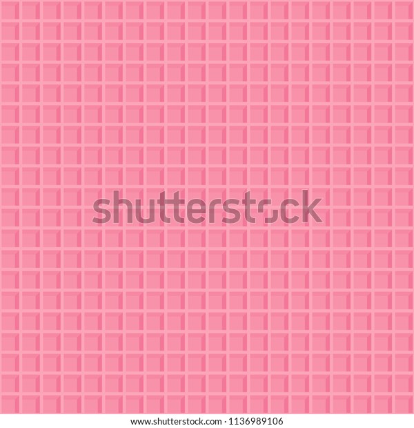 Pink Waffle Seamless Texture Vector Background Stock Vector (Royalty ...