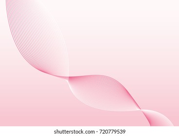 Pink Wave Vector Abstract Background Stock Vector (Royalty Free ...