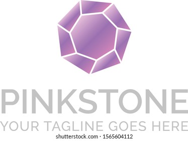 Pinkstone Vector Logo Design Template Stock Vector (Royalty Free ...