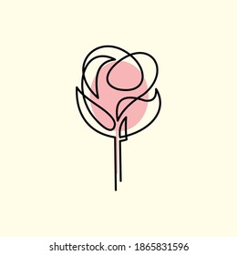Pinky Abstract Rose Logo Vector Illustrations Stock Vector (Royalty ...