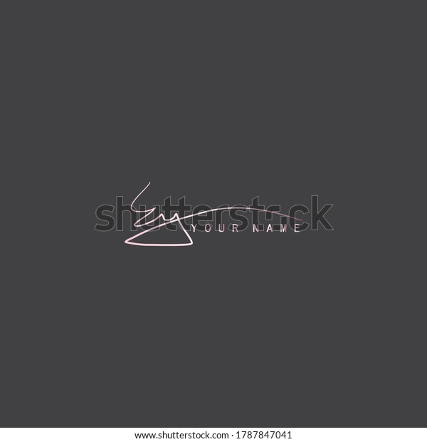 Pinky Signature Logo E Y Ey Stock Vector (Royalty Free) 1787847041 ...