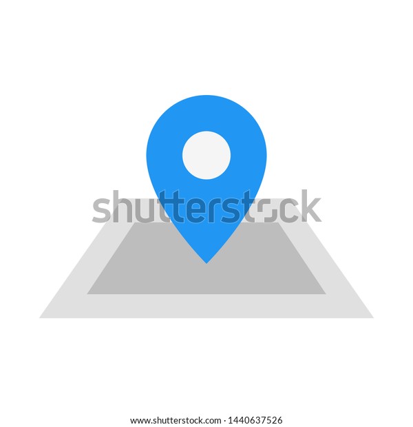 Pinned Map Location Icon Map Pin Stock Vector (Royalty Free) 1440637526 ...