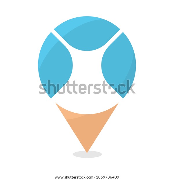 Pinned Symbol Circle Variation Icon Logo Stock Vector (Royalty Free ...