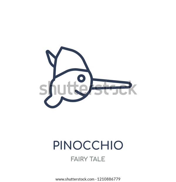 Pinocchio Icon Pinocchio Linear Symbol Design Stock Vector (Royalty ...