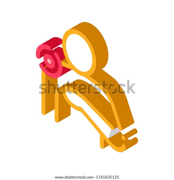 Pinpoint Shoulder Pain Icon Vector Isometric Stock Vector (Royalty Free ...