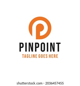 Pinpoint Technology Logo Emblem Icon Navigation Stock Vector (Royalty ...