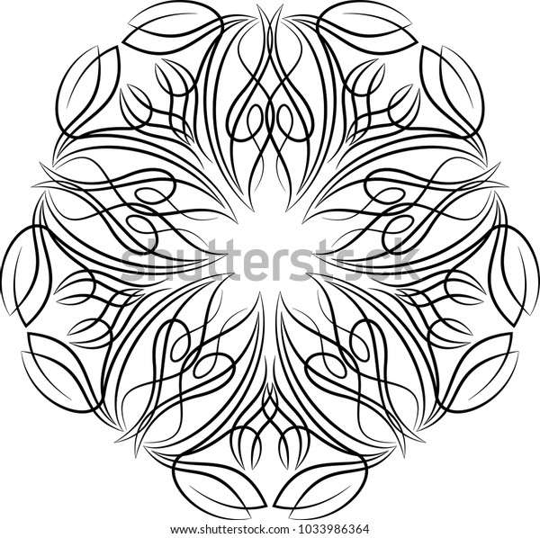 Pinstripe Design Circular Vinyl Ready Vector Stock Vector (Royalty Free ...