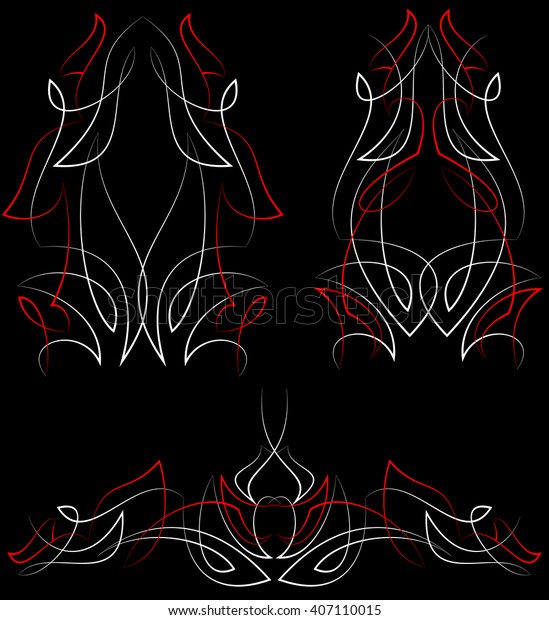 Pinstripe Design Vinyl Ready Vector Illustration Stock Vector (Royalty ...