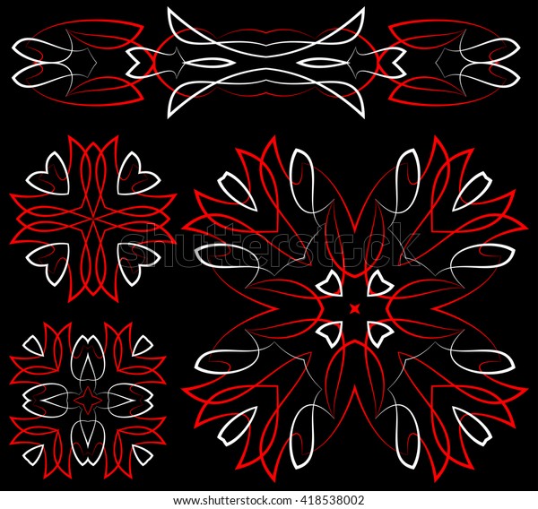Pinstripe Graphics Corner Border Vinyl Ready Stock Vector (Royalty Free ...