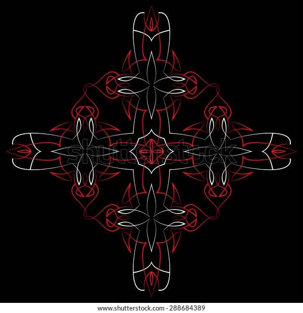 Pinstripe Graphics Cross Vinyl Ready Stock Vector (Royalty Free ...