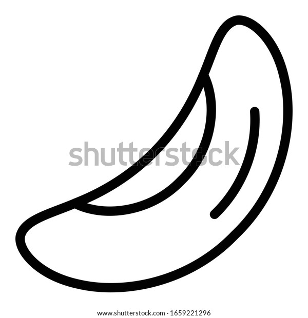 Pinto Kidney Bean Icon Outline Pinto Stock Vector (Royalty Free ...