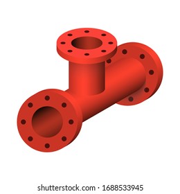 Pipe Icon Flange Fitting Pipeline Connection Stock Vector (Royalty Free ...