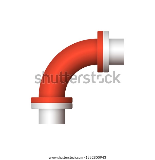 Pipe Icon Flange Fitting Pipeline Connection Stock Vector (Royalty Free ...