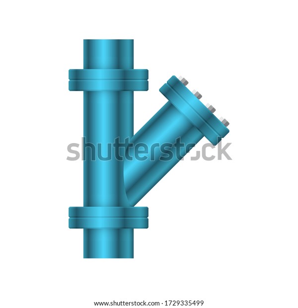 Pipe Icon Flange Fitting Pipeline Connection Stock Vector (Royalty Free ...