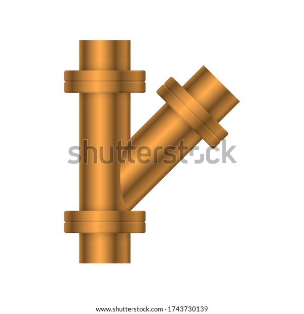 Pipe Icon Flange Fitting Pipeline Connection Stock Vector (Royalty Free ...